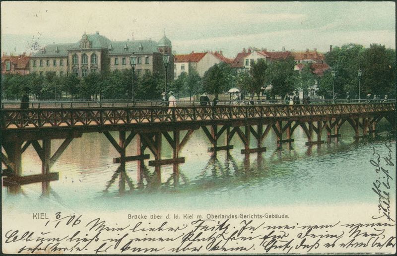 Datei:Brücke Kleiner Kiel 1900.jpg – Kiel Wiki